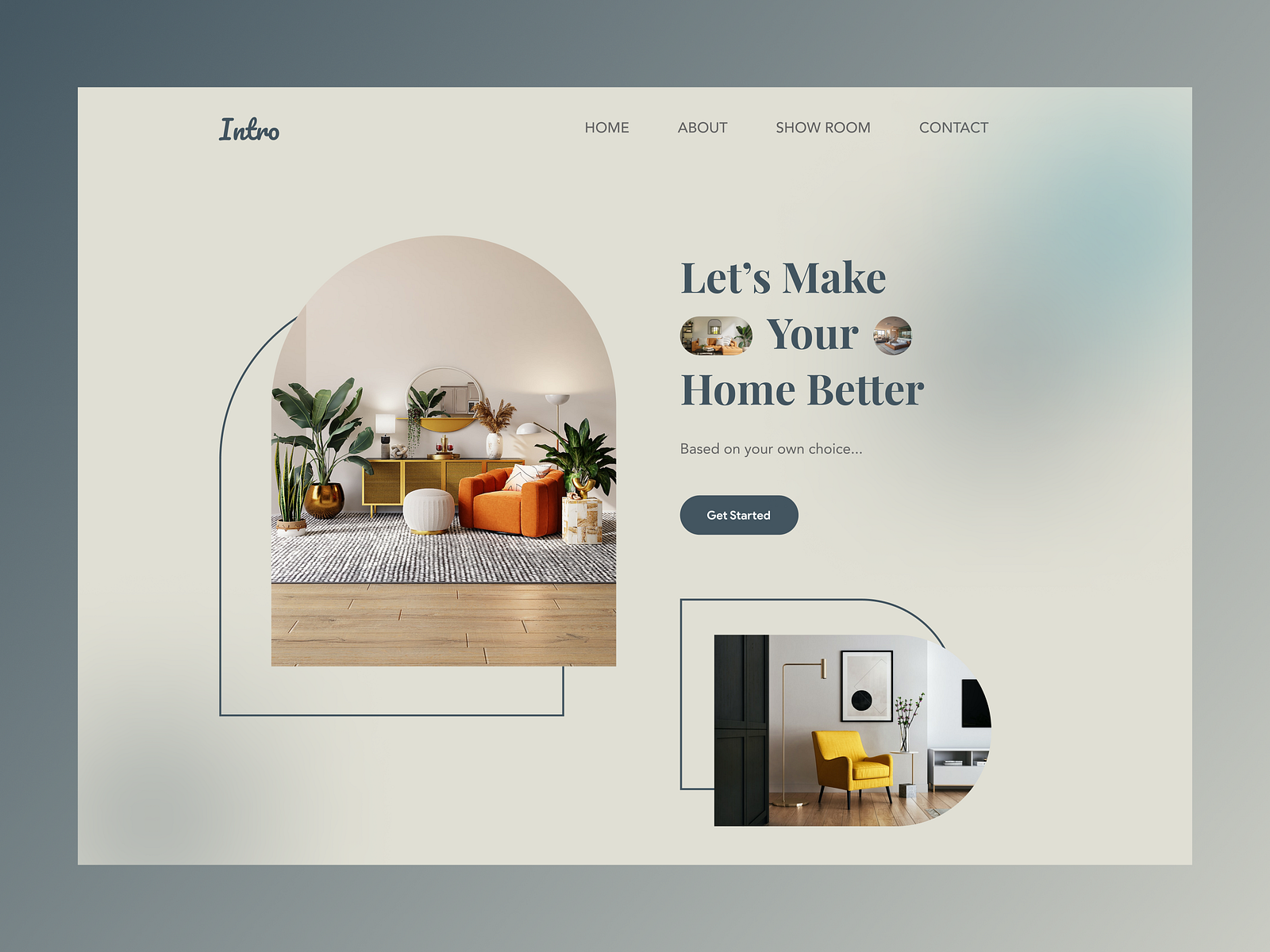 Intro : Interior Design Website Header Exploration by Atika Jahin on ...