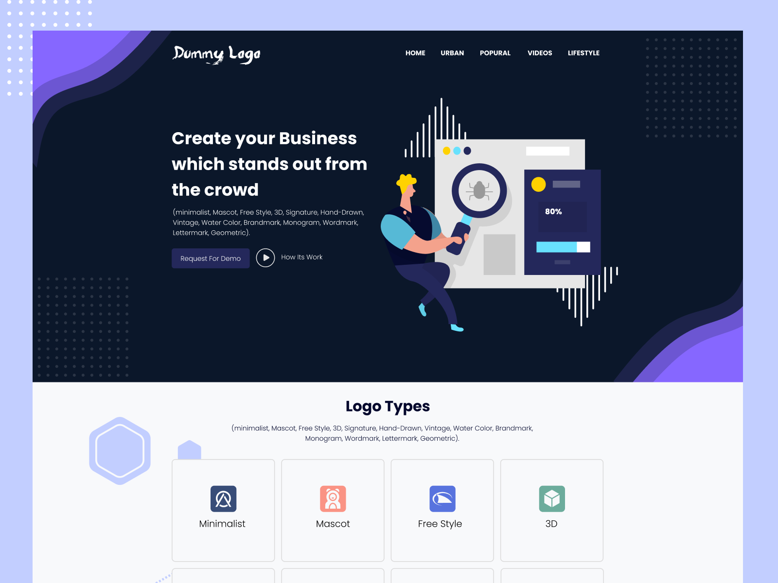 Website design: landing page home page ui interaction Design by Ali ...