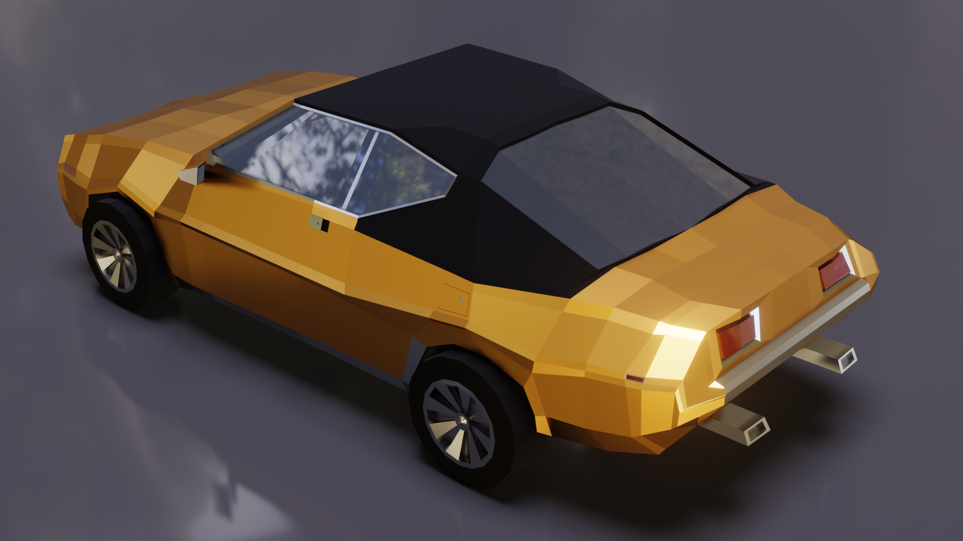 Low poly 3D Car by Jesus Jimenez on Dribbble