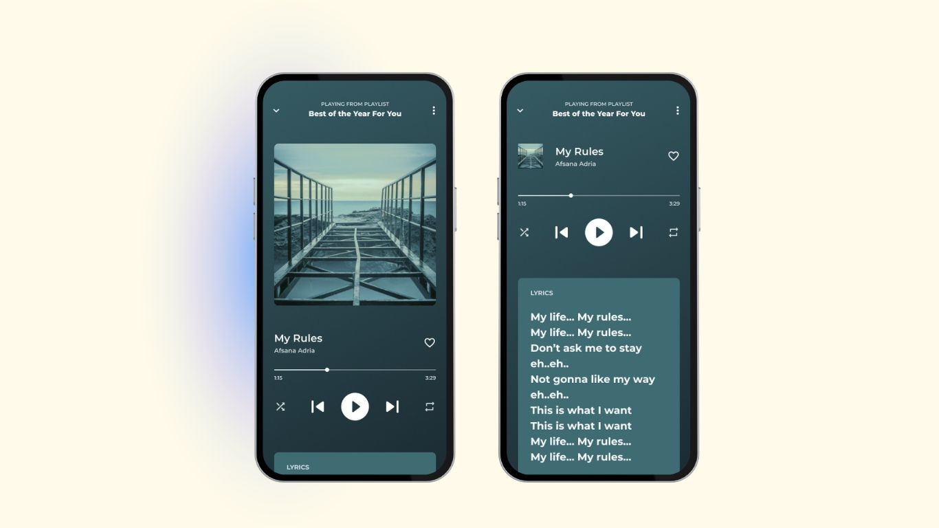 Music app design by Gokul on Dribbble