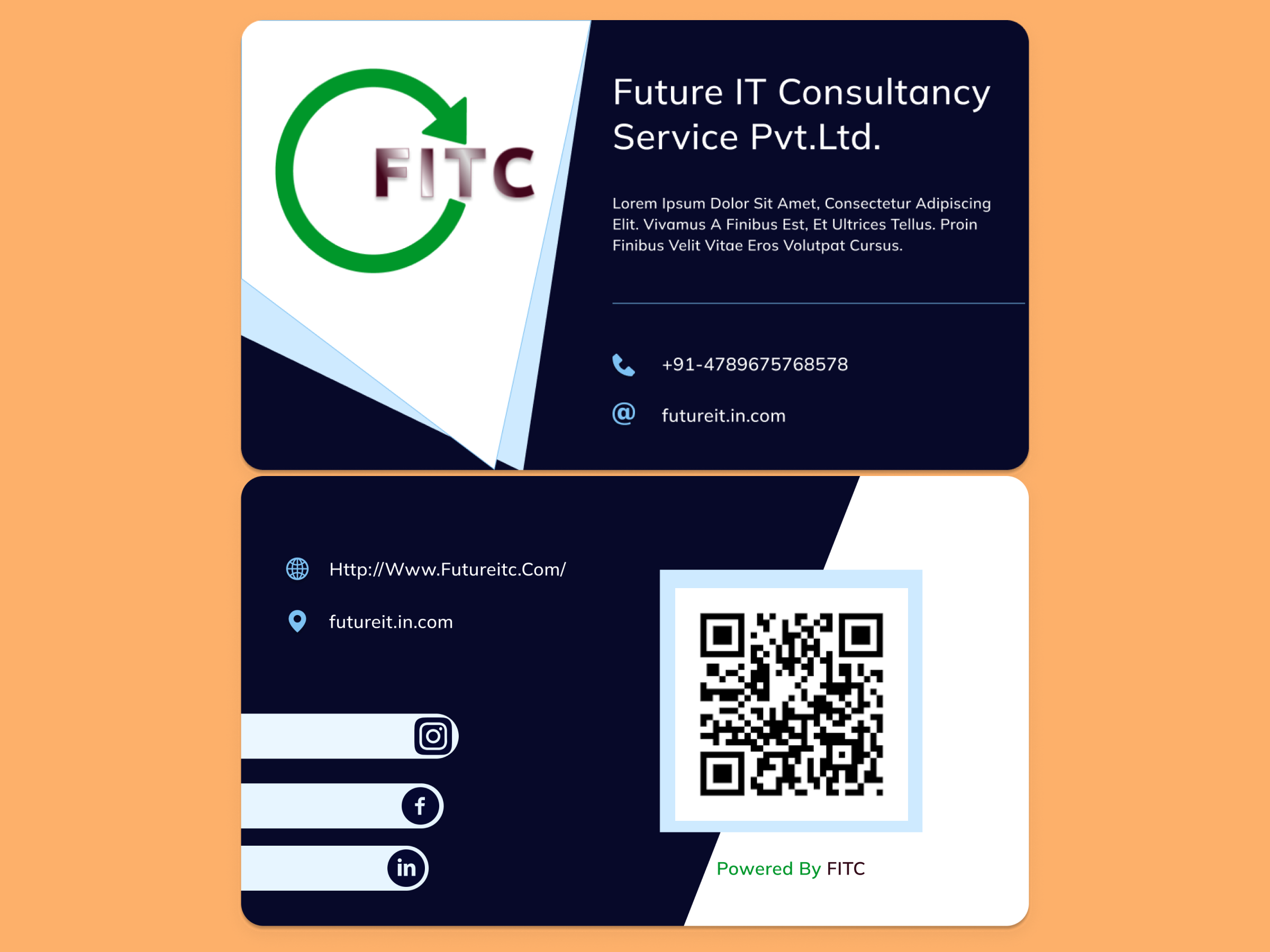 Digital Visiting Card UI Design by Swati Mishra on Dribbble