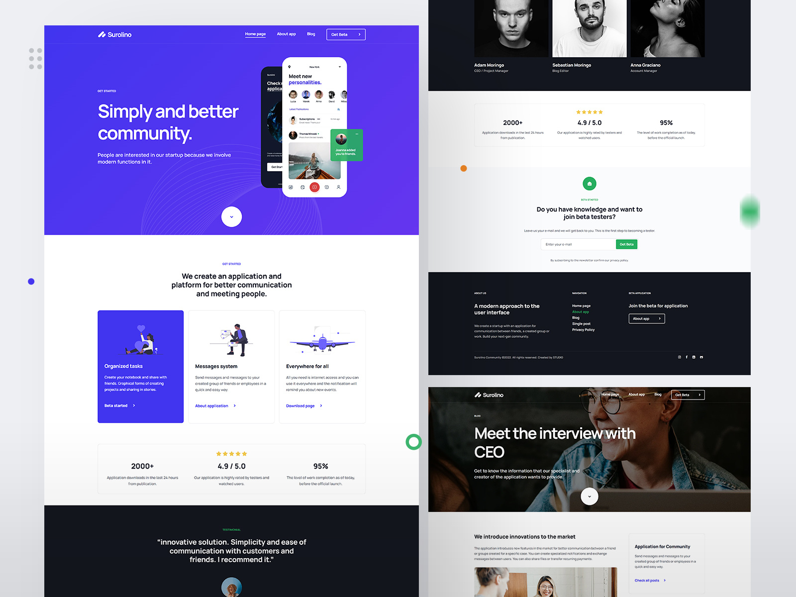 Sass Website / Landing page by Tomasz Mazurczak for Studio Design on ...