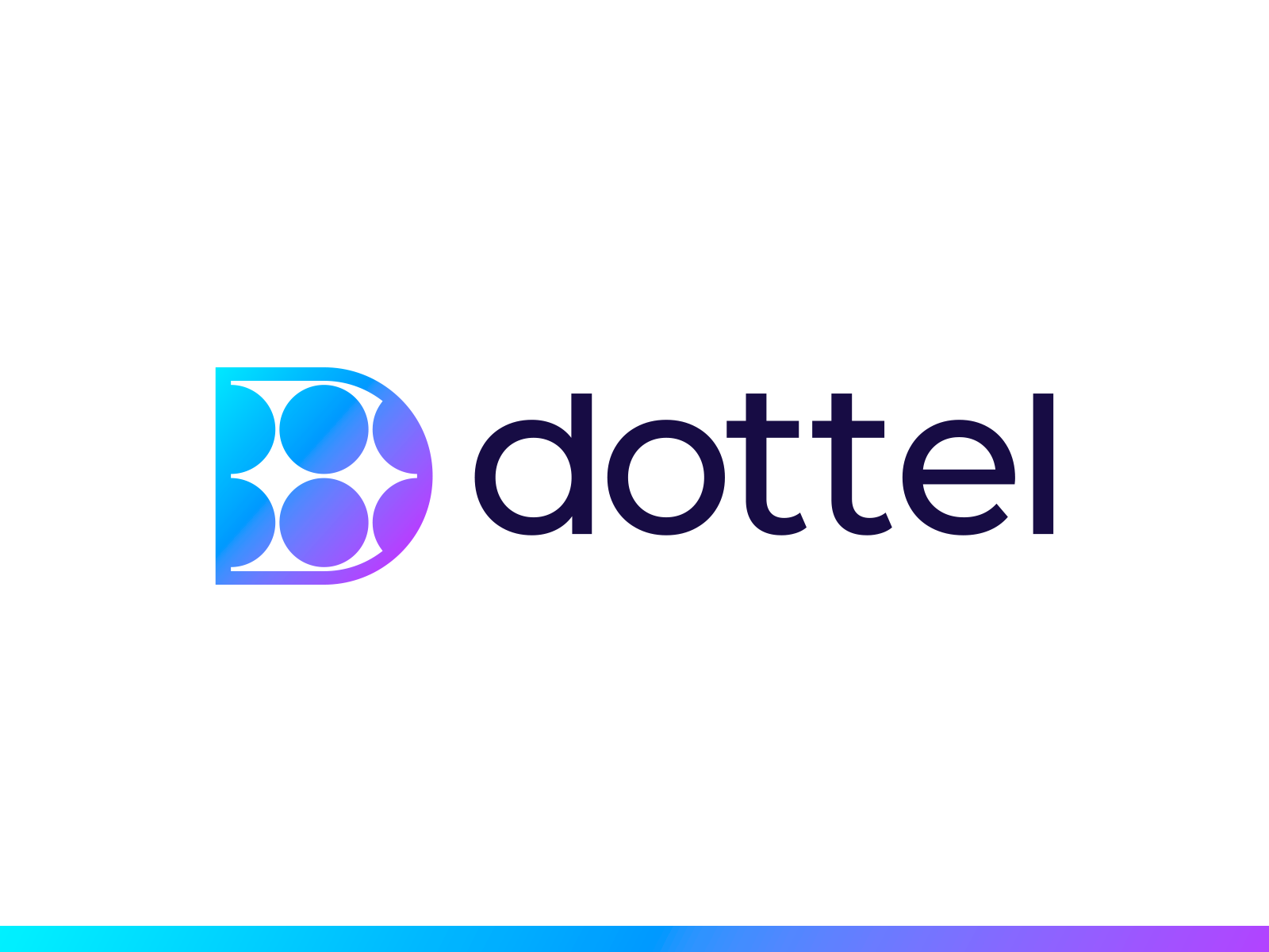 letter D + Data Transfer + Dot, dottel - logo design exploration by ...