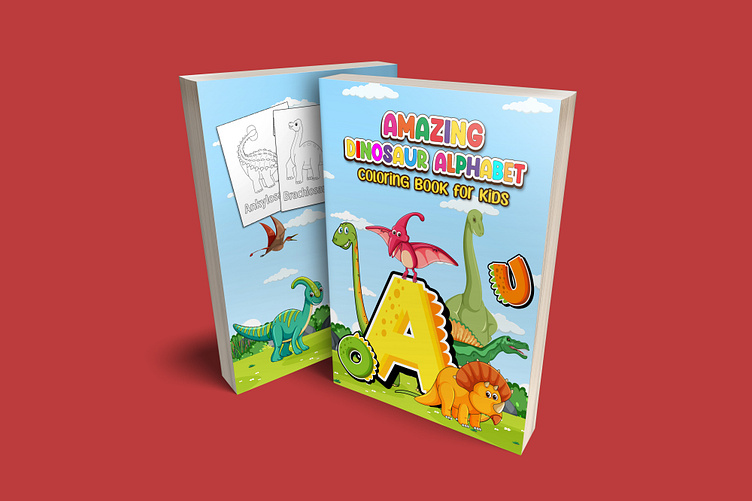 Amazing Dinosaur Alphabet Coloring Book For Kids by PixelOriel on Dribbble