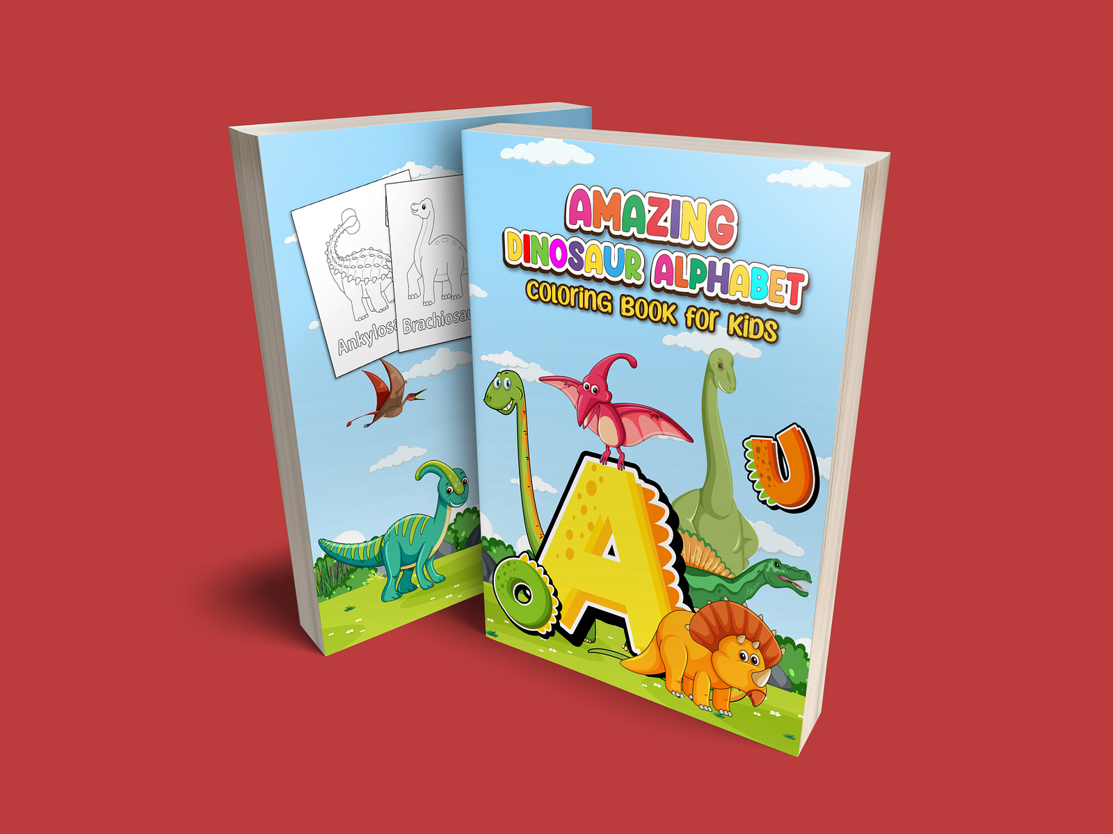Amazing Dinosaur Alphabet Coloring Book For Kids by PixelOriel on Dribbble