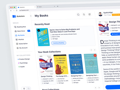 Bukstore - Digital Book Library Dashboard by Rijal ☘️ on Dribbble