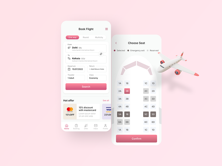 Flight Booking App UI Design by Imam Mehedi on Dribbble