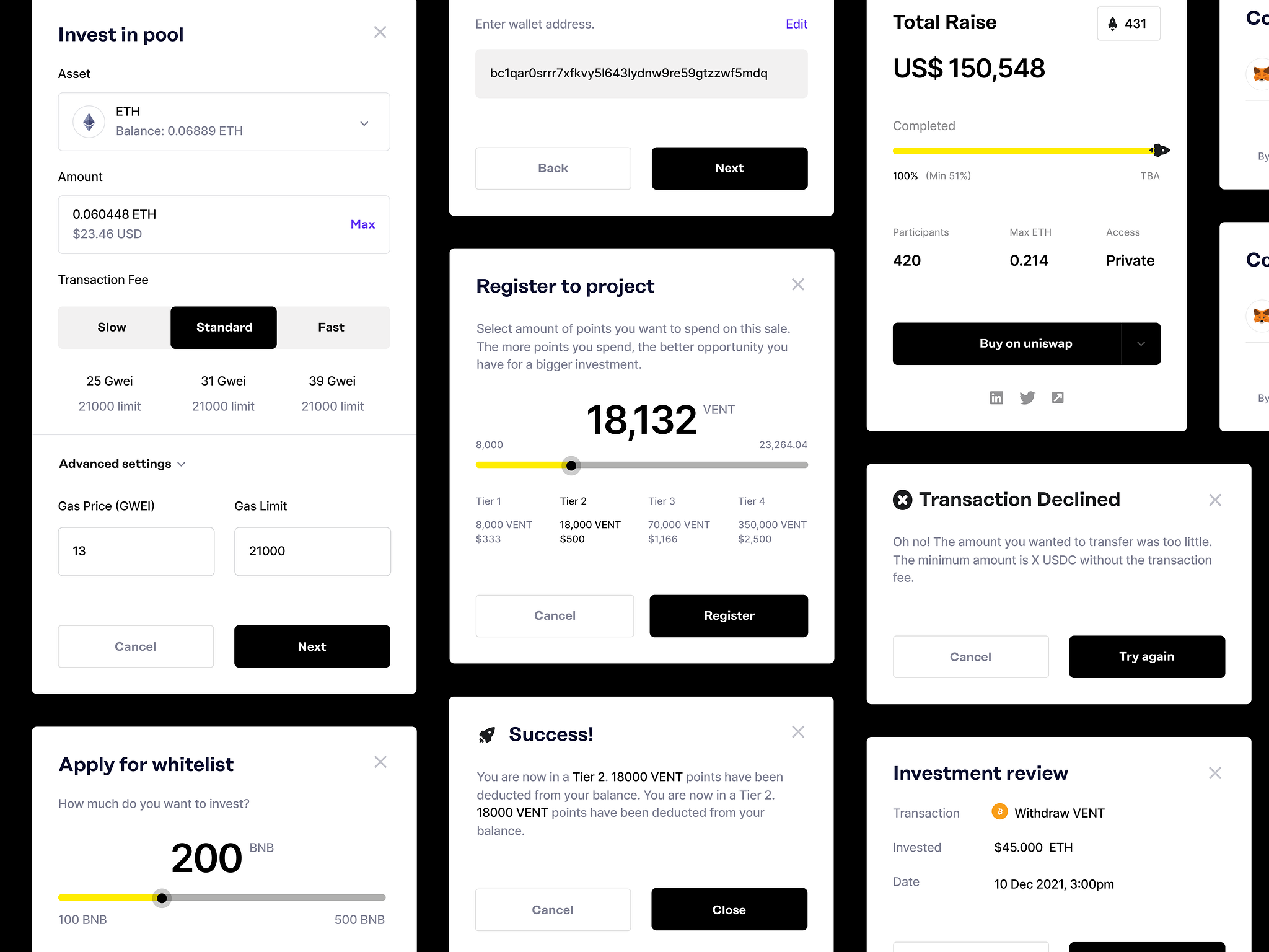 Vent application by Stefan Tosic for bazen. on Dribbble