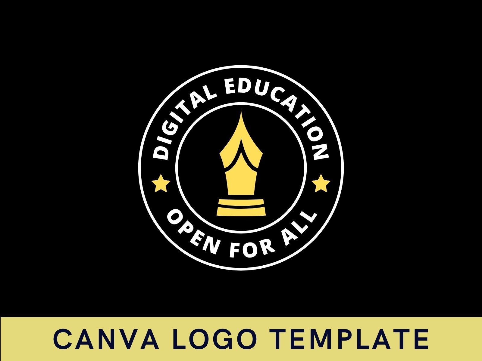 Premade Digital Education Canva Logo Template by Logolime on Dribbble