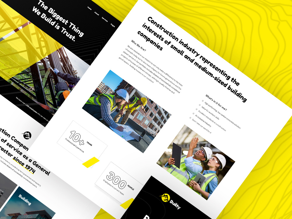 Industrial and Building Construction HTML Template by winsfolio on Dribbble