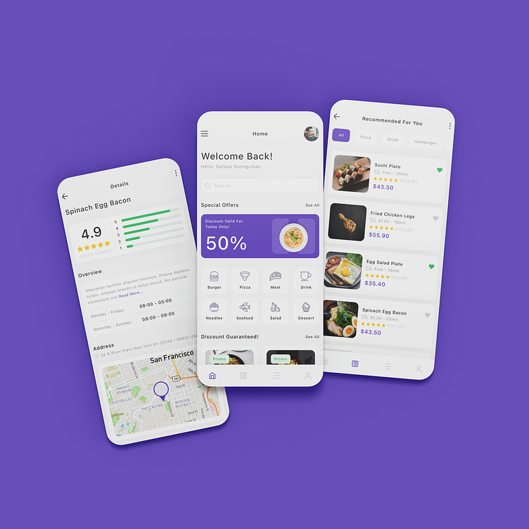 Food Ordering Mobile App UI | Application UI Design by I Can Infotech ...