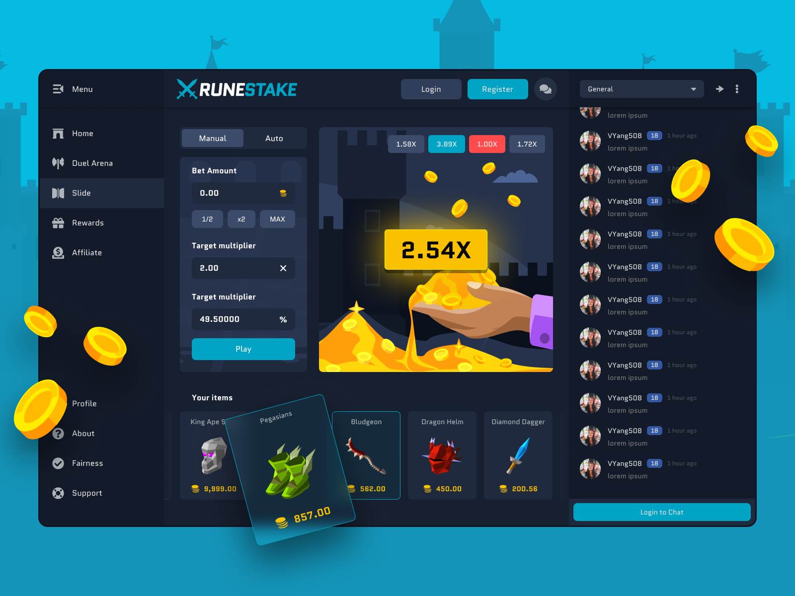 Runestake: Website design & Gamification strategy by Koncepted on Dribbble