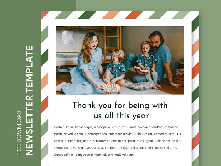 Holiday Family Newsletter Free Google Docs Template by Gdoc on Dribbble