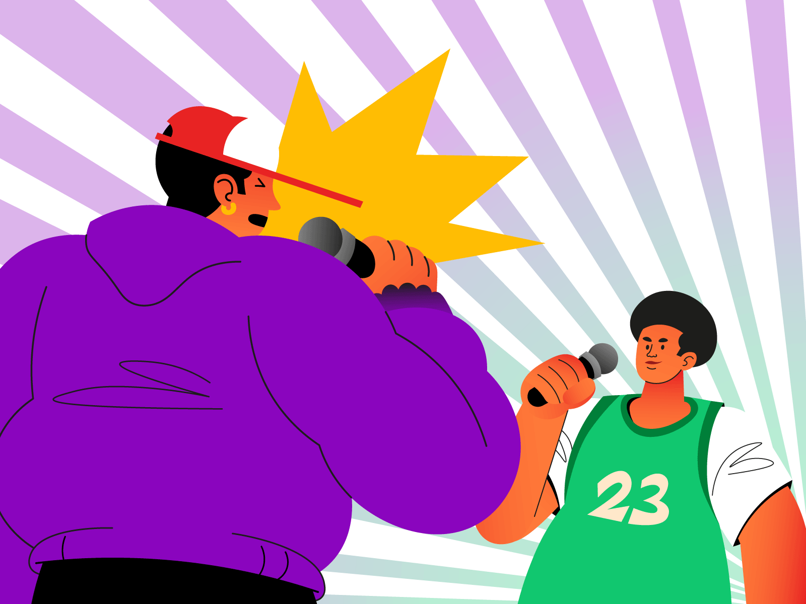 Rap battle by Axel Marlon on Dribbble