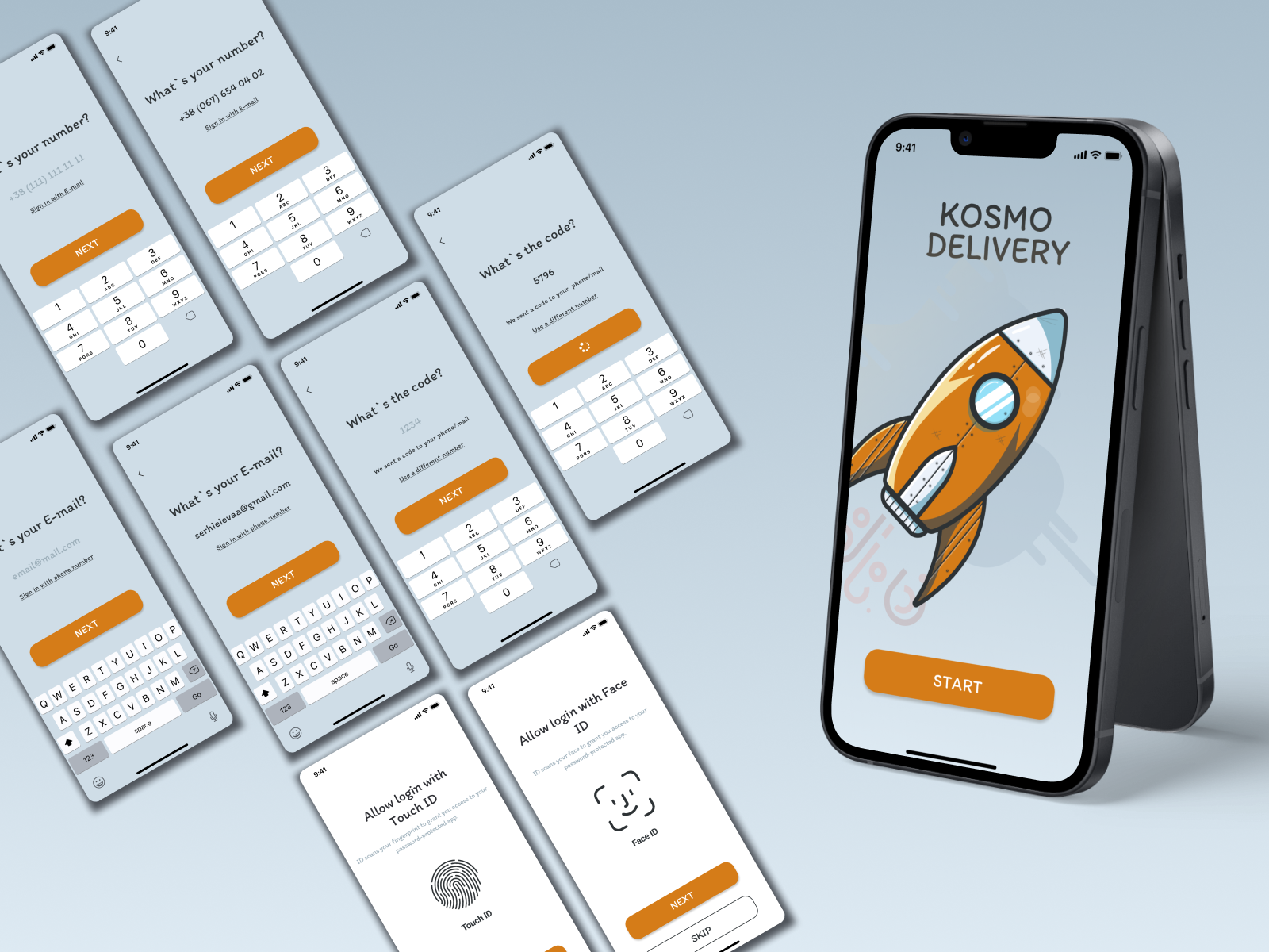 Registration process flow - Kosmo Delivery by Anastasiia Serhieieva on ...