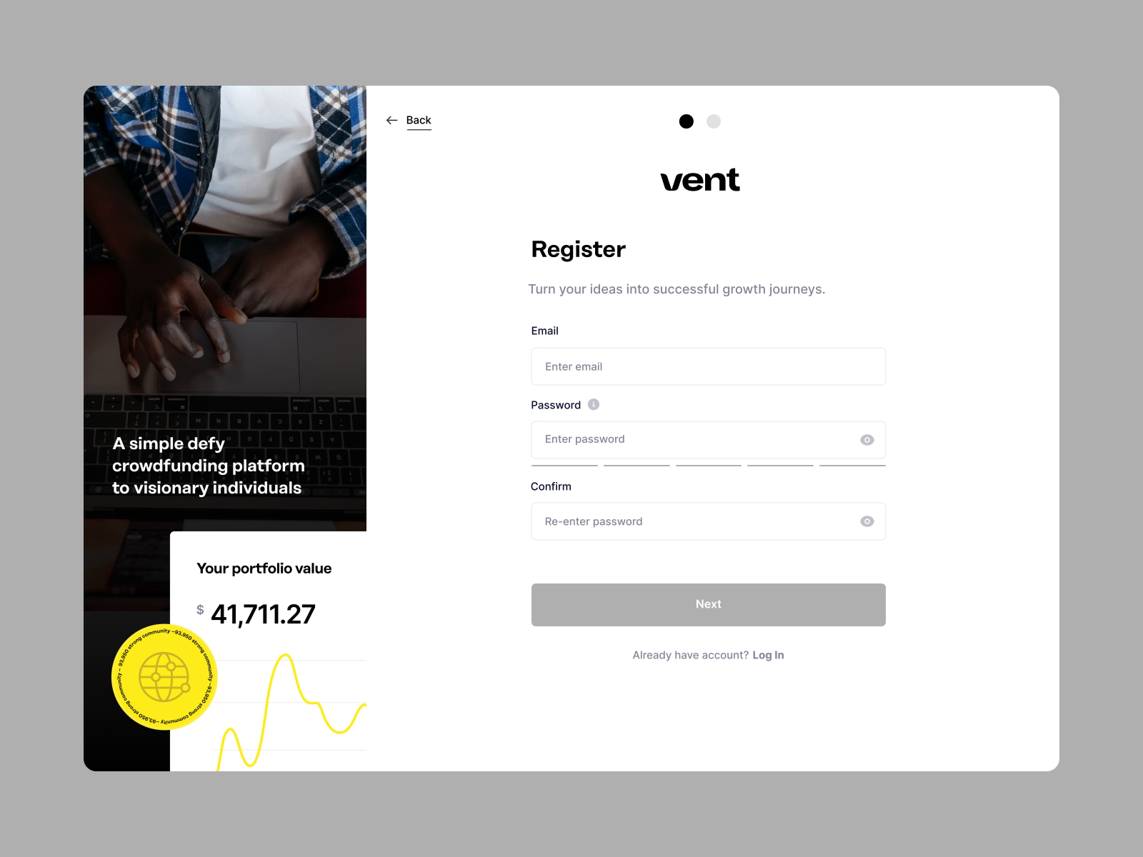 Vent application by Stefan Tosic for bazen. on Dribbble