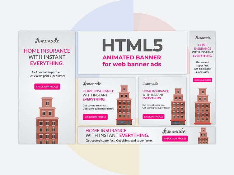HTML5 Banner Ads | Animated Gifs by Jahirul Islam on Dribbble