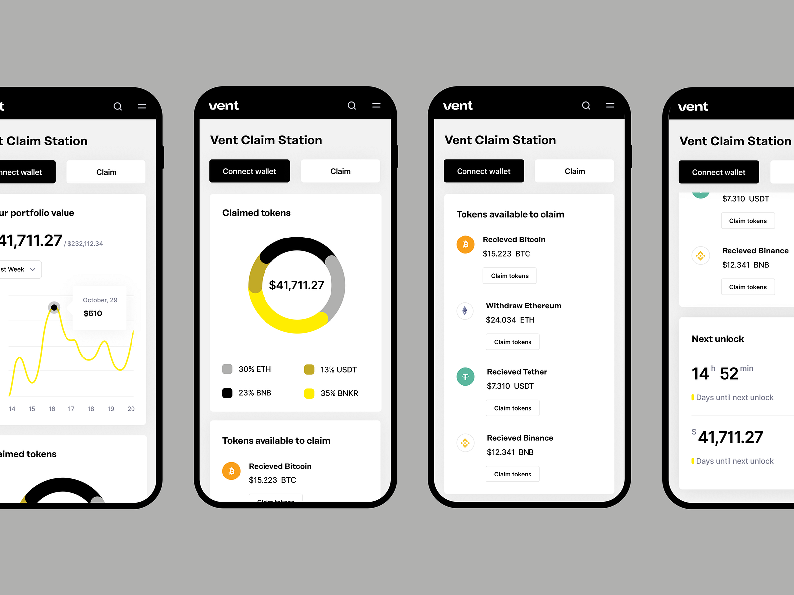 Vent App – Claim Station Mobile by Stefan Tosic for bazen. on Dribbble
