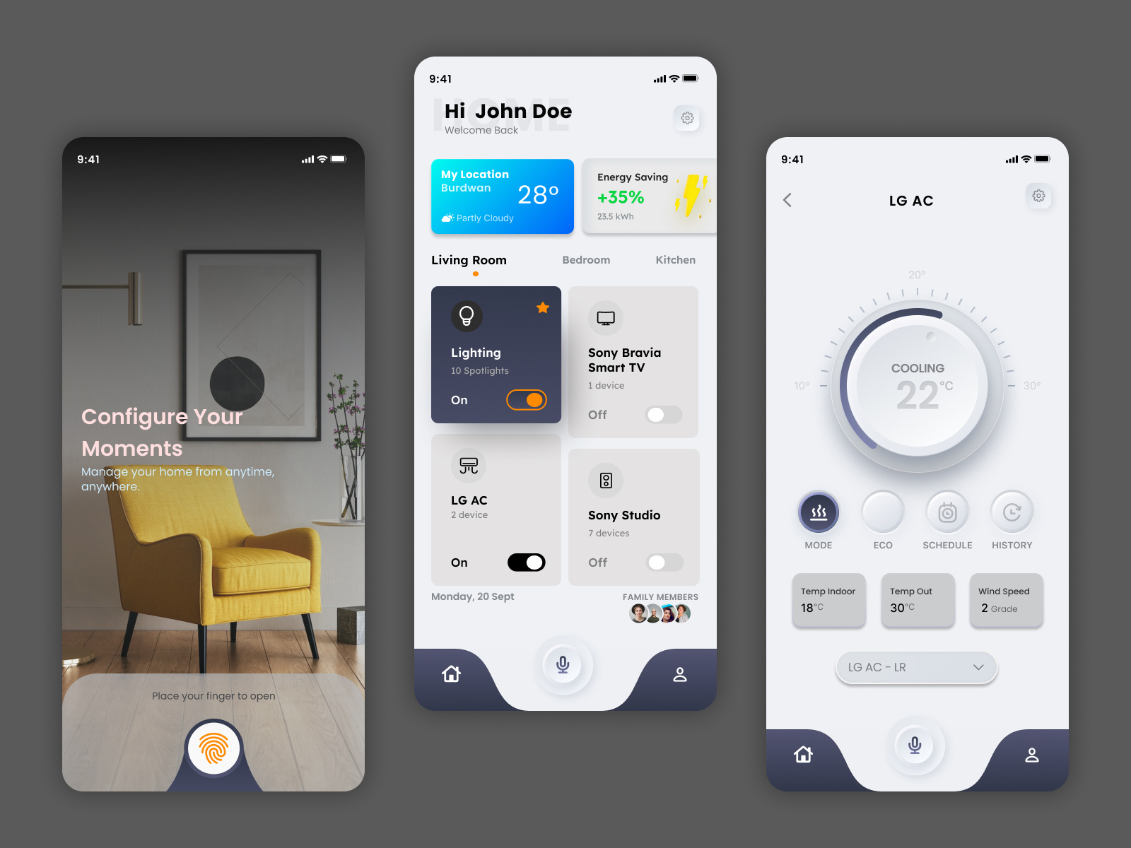 Smart Home App Design by Codebrik Solutions LLP on Dribbble