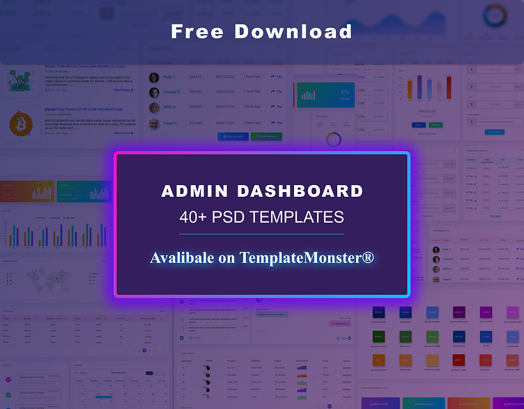 Admin Panel Design | PSD Template by Mazharul Islam Rakib on Dribbble