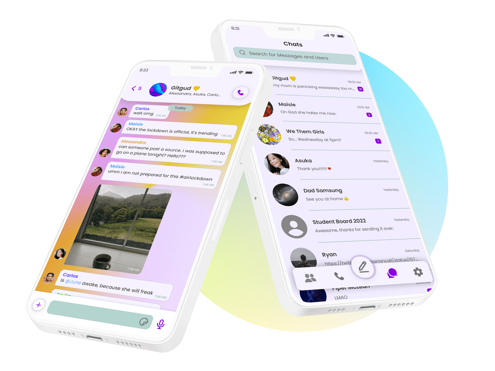 Chat App UI Design Mockup by Carisa P. Antariksa on Dribbble