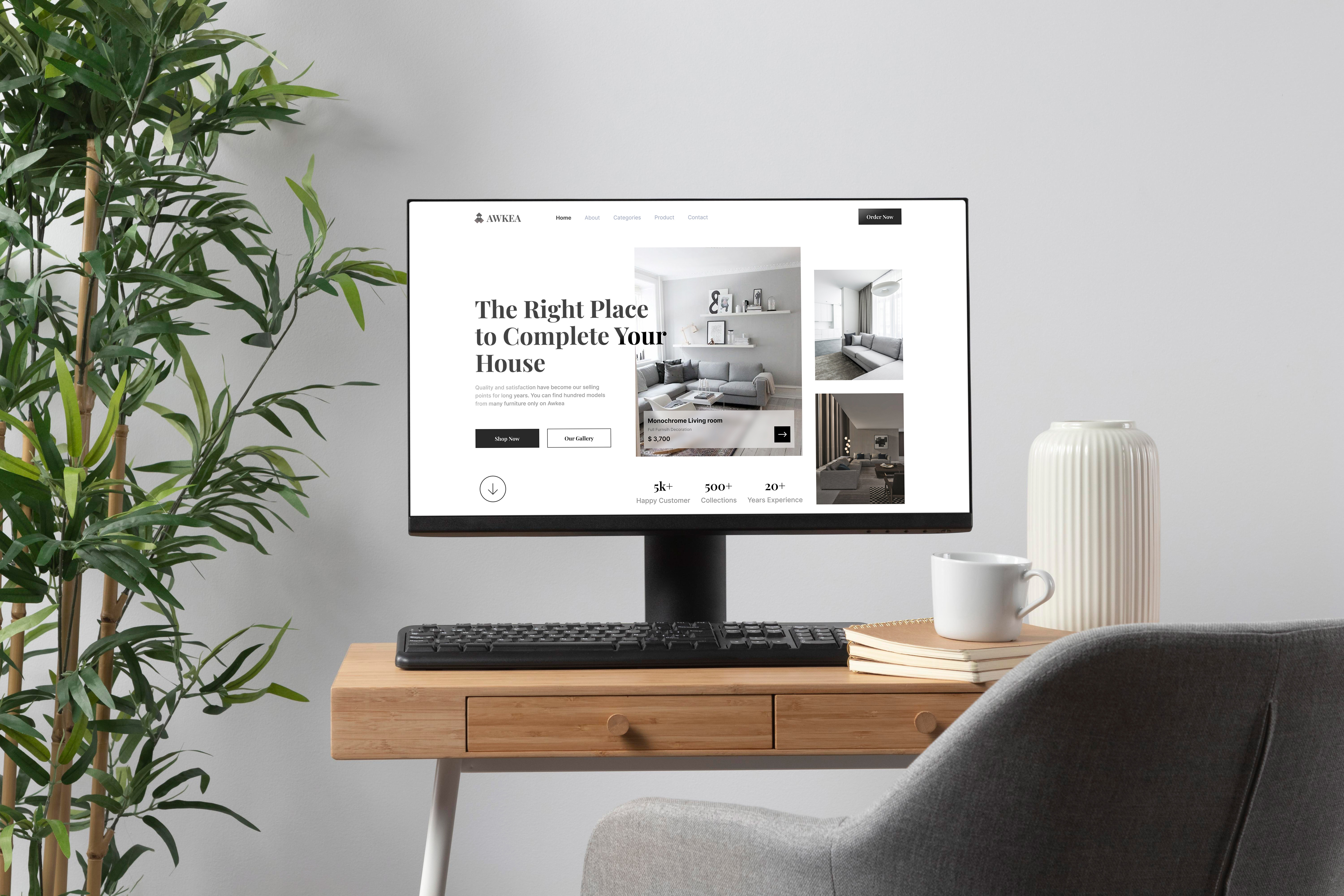 Awkea - Furniture Store Landing Page by Alif Nabil for Aksantara on ...