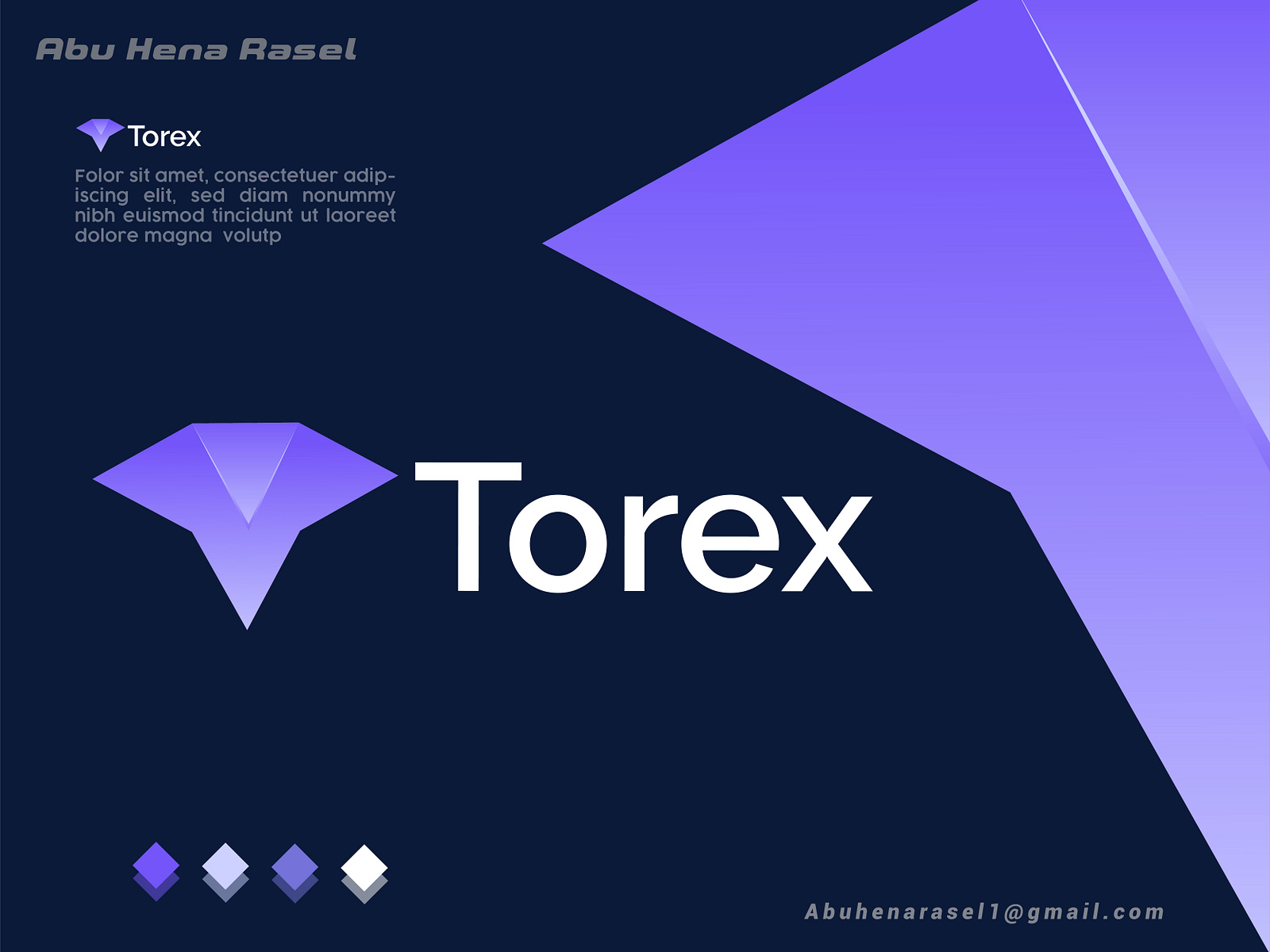Torex Brand Identity T Letter Logo Mark by Abu Hena Rasel on Dribbble