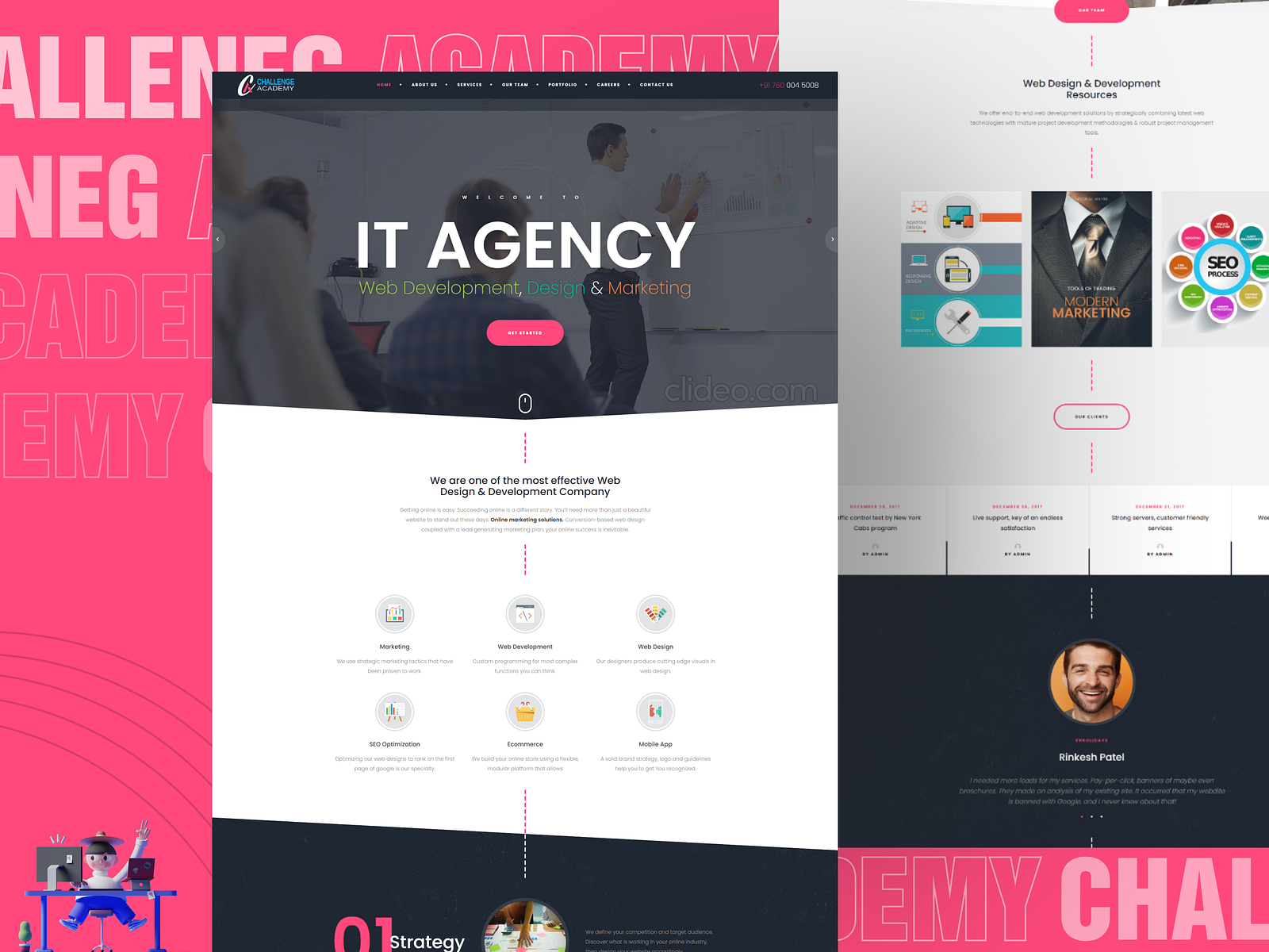 Mockup for Education academy by Challenge technolabs on Dribbble
