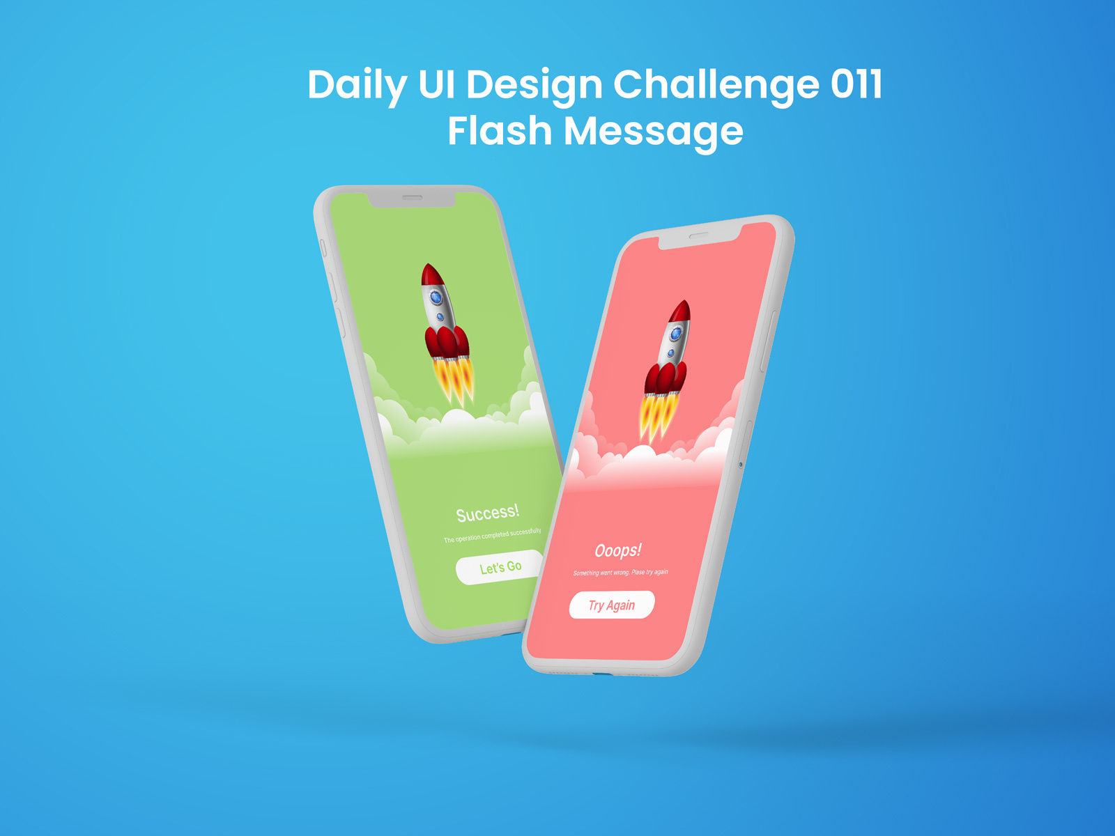 Daily UI Design Challenge 011 Flash Message by Rakibul Hasan on Dribbble
