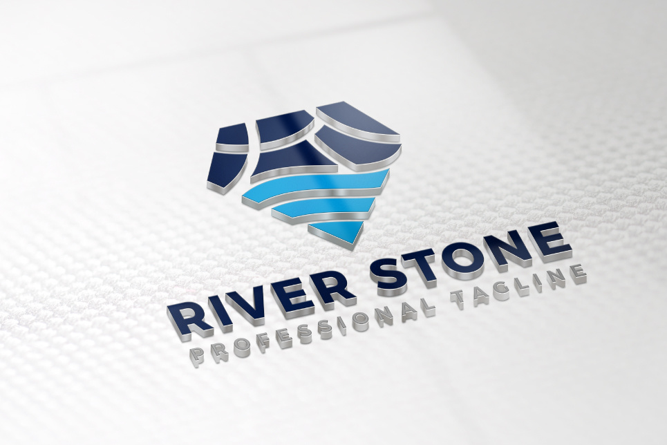 River Stone Diamond Logo Design by LOGOXpress on Dribbble