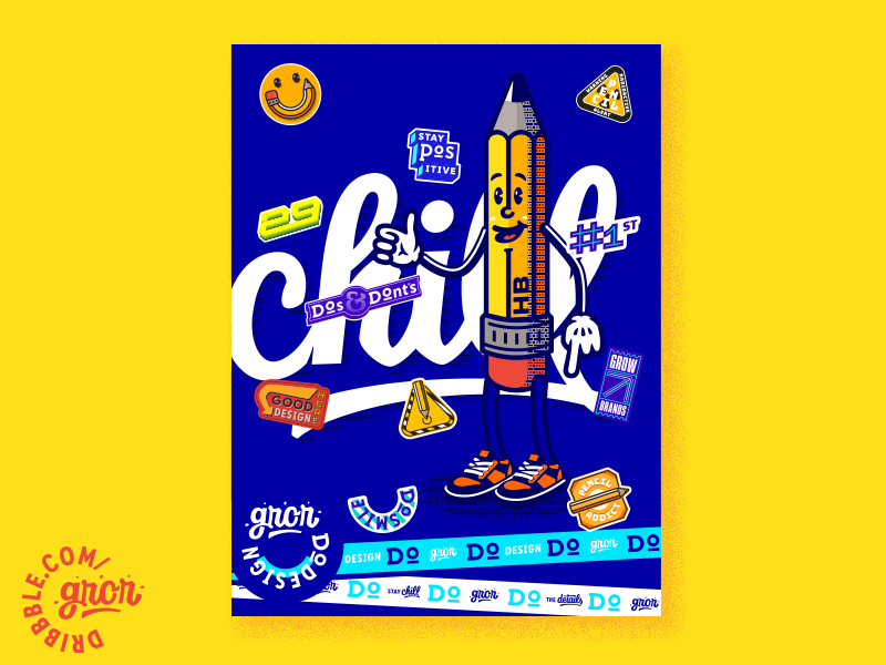 Mr. Pen Poster Giveaway by gror | let's do design on Dribbble