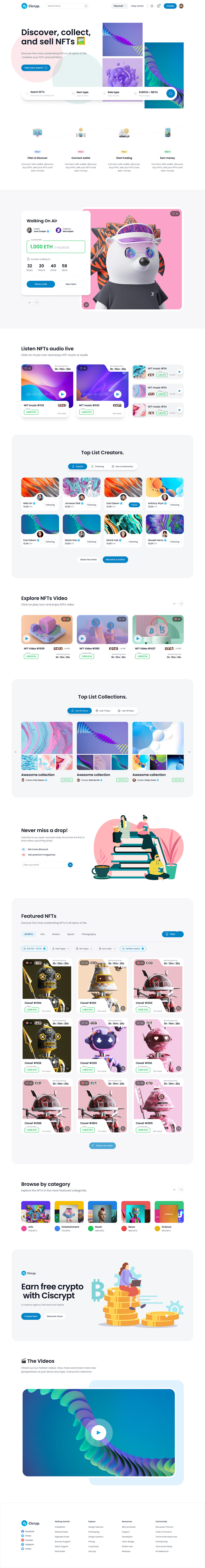 NFT Market – Saas landing page design freebies by FigmaUI4Free on Dribbble NFT Market – Saas landing page design freebies by FigmaUI4Free on Dribbble