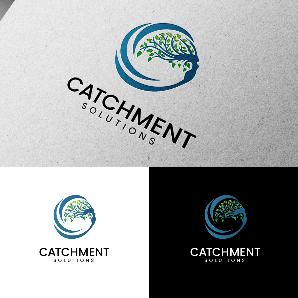 CATCHMENT SOLUTIONS by Junaid Graphic designing on Dribbble