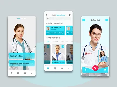 Hospital App Design designs, themes, templates and downloadable graphic ...