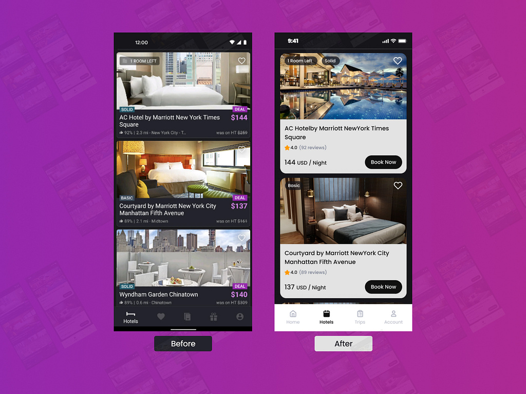 Hotel booking screen redesign by SHAMANTH P C on Dribbble
