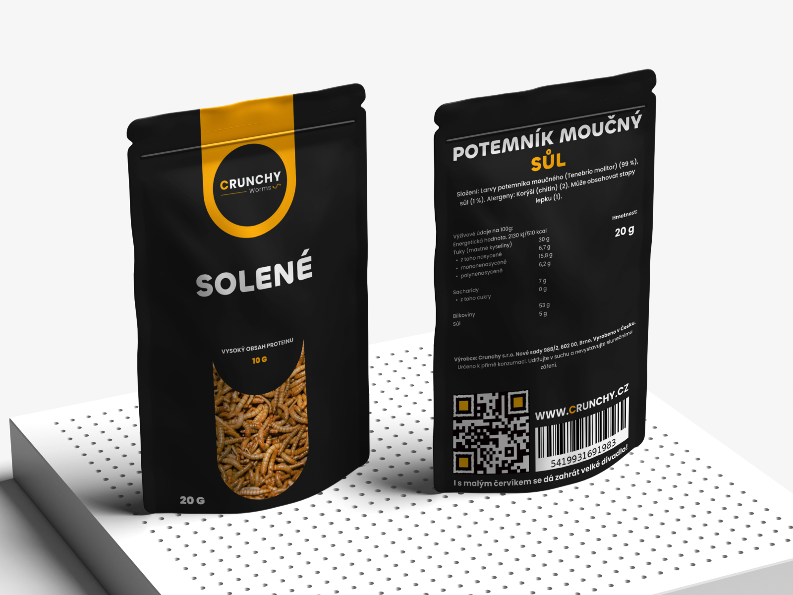 Crunchy worms by Andrea Macháčová on Dribbble