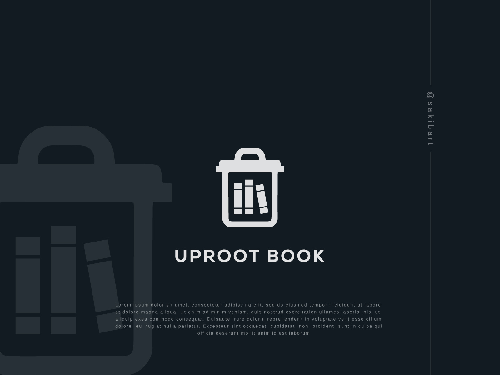 uproot book logo by Sakibart 󱢏 on Dribbble