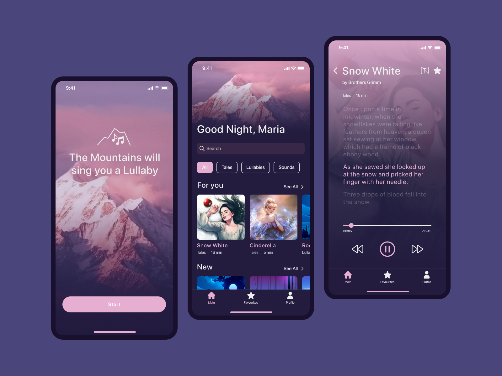 Tales App by Maria Kurochkina on Dribbble