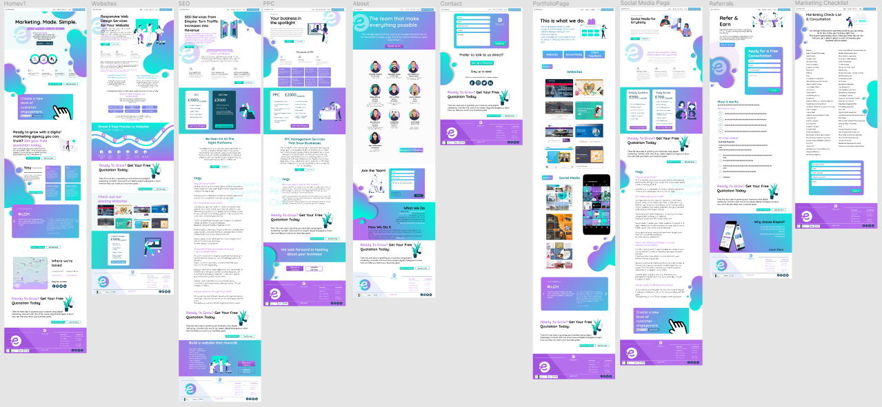 Empire Website Design by Alexandria Lily Harvey on Dribbble