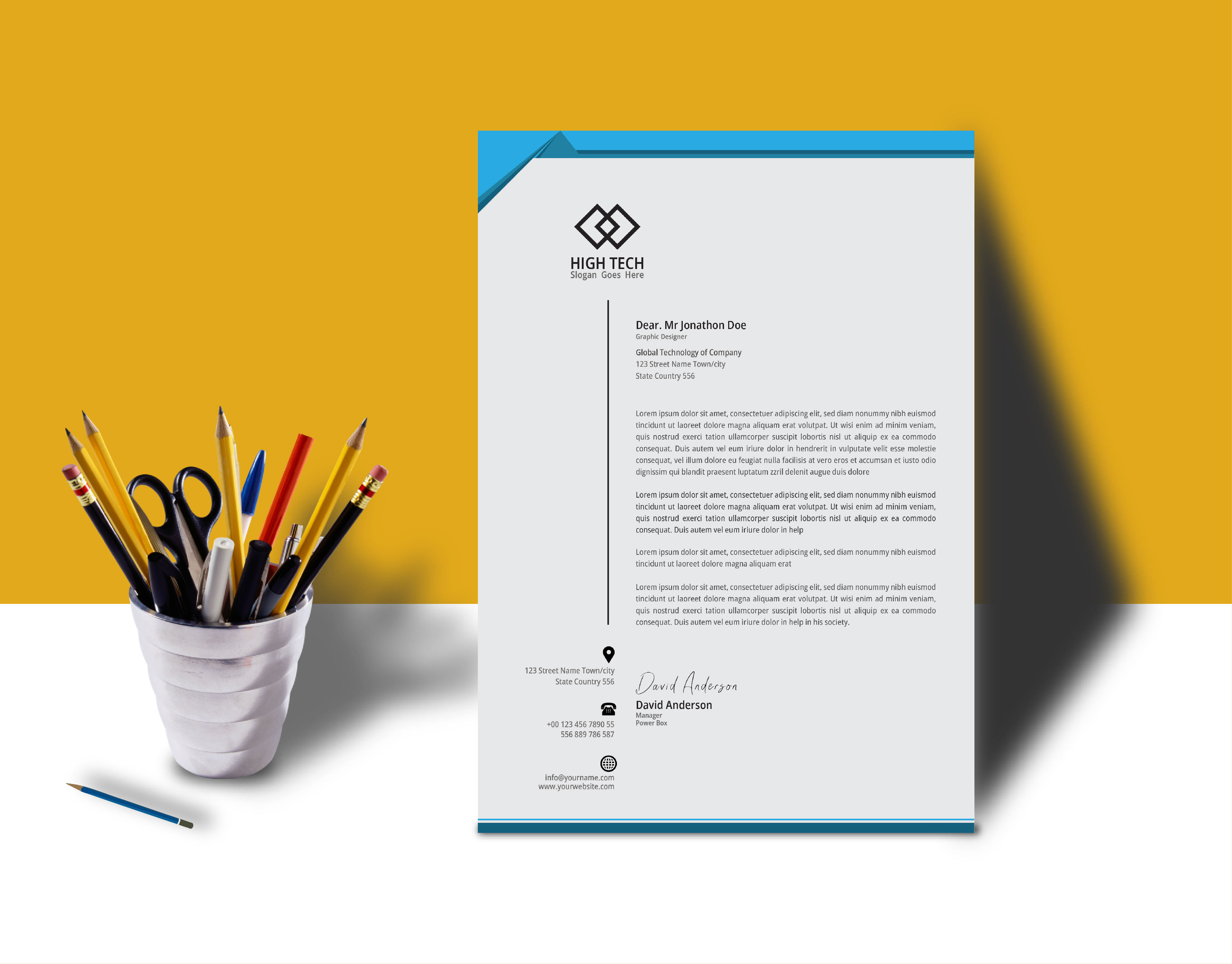 Letterhead Design by Rudra Dey on Dribbble