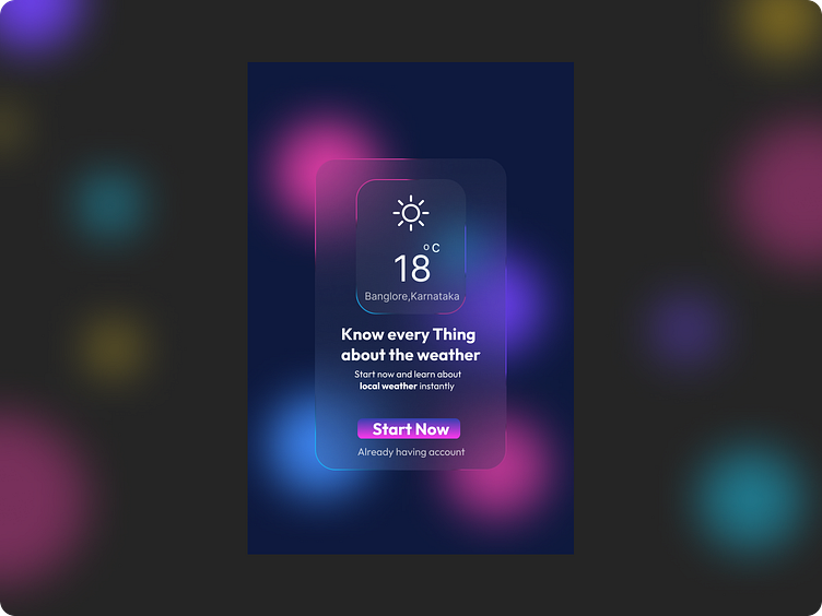 Animated Weather Report by Syed Ashraf on Dribbble