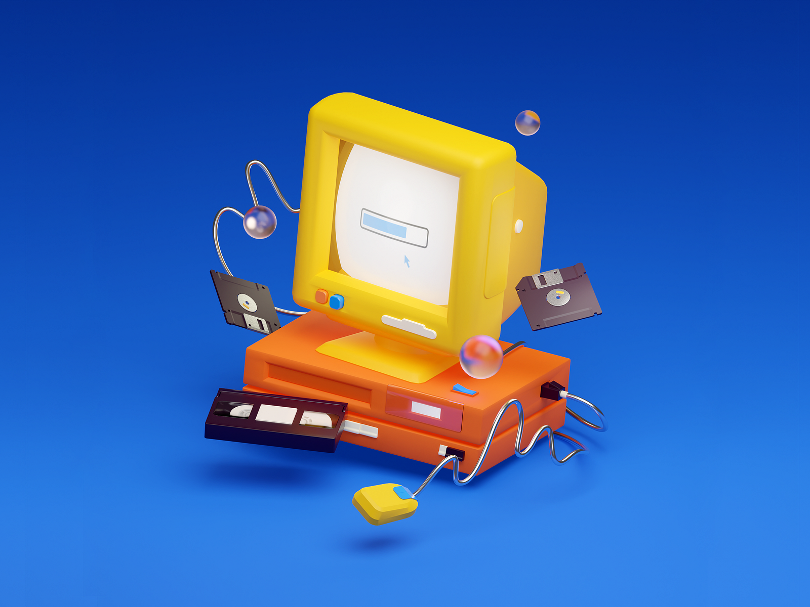 Computer by Pavel Korkunov on Dribbble