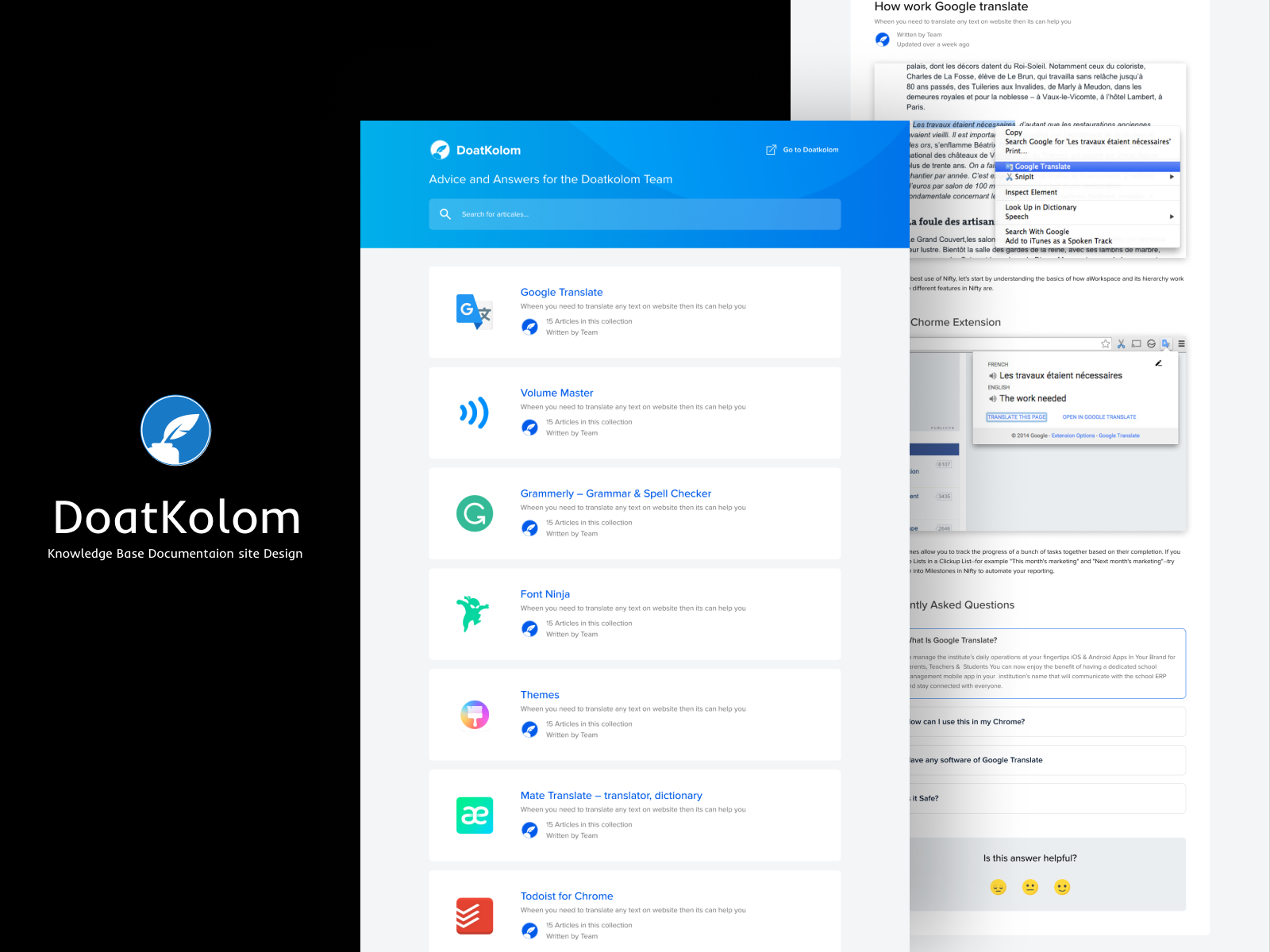 Documentation Page by Athik Foisal on Dribbble