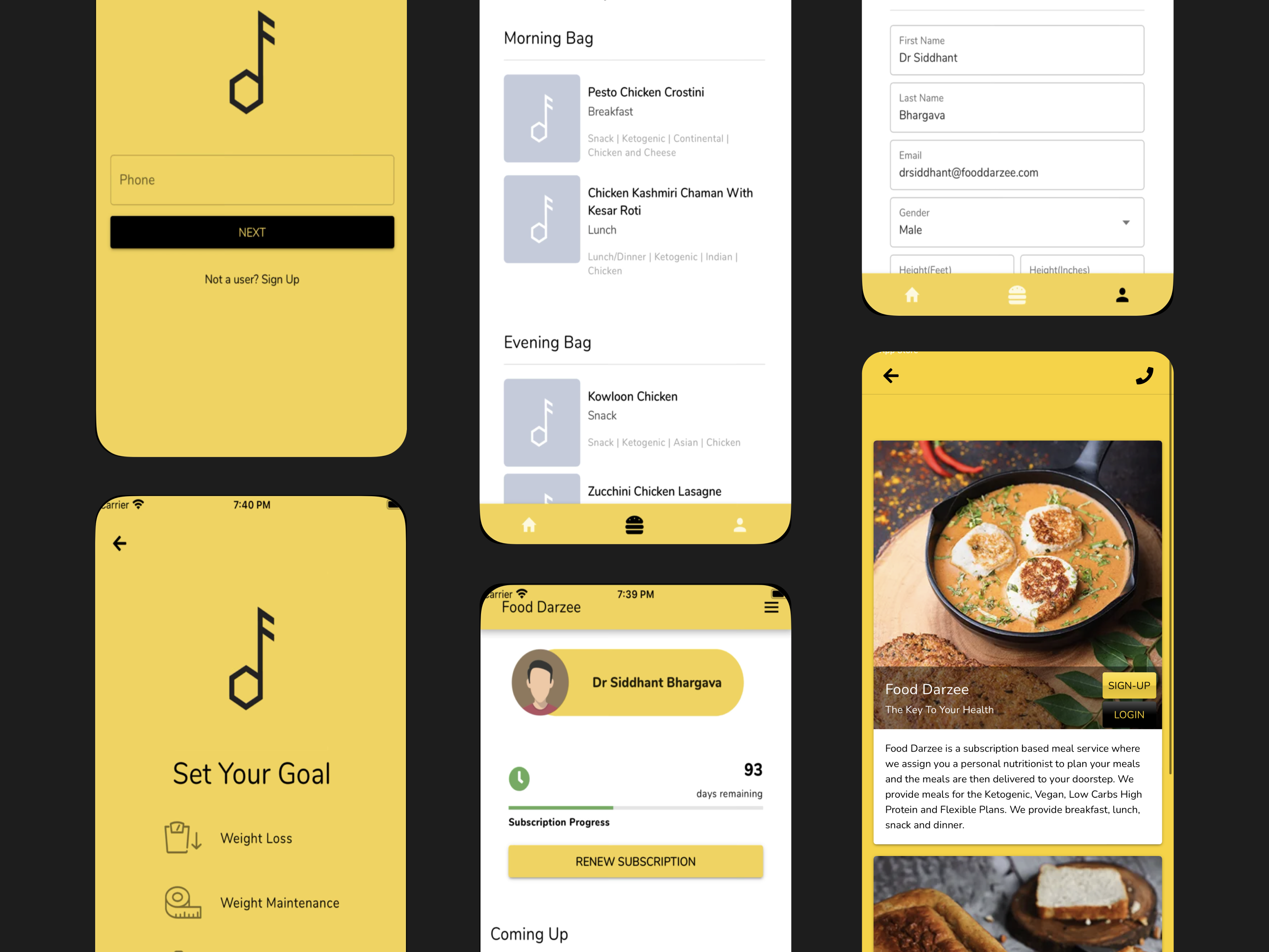 Food Darzee App Redesign by Mohit Sharma for Heyo on Dribbble