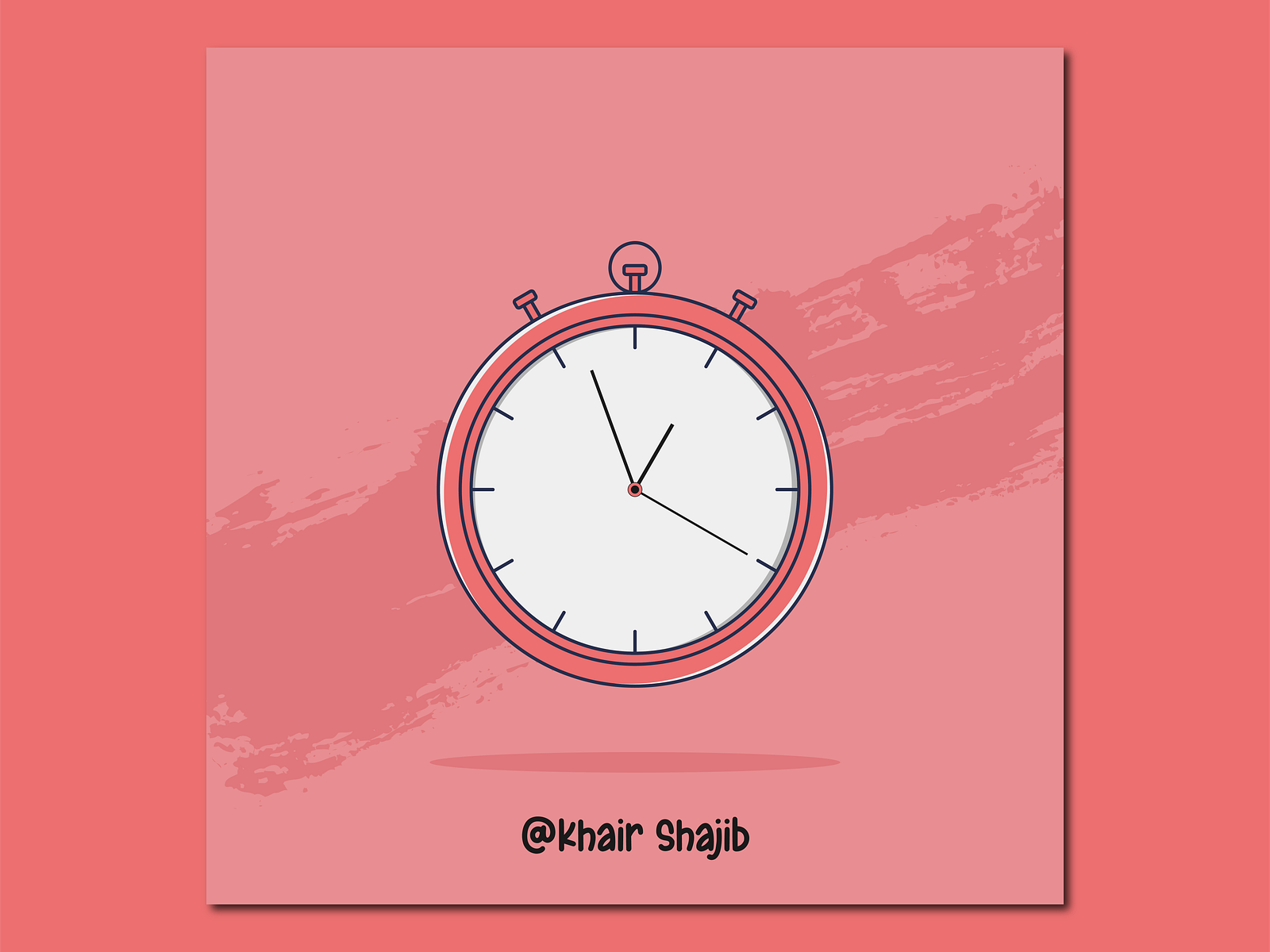 Stopwatch Logo Timer Stop Watch Icon Minimal Flat Illustration by Khair ...