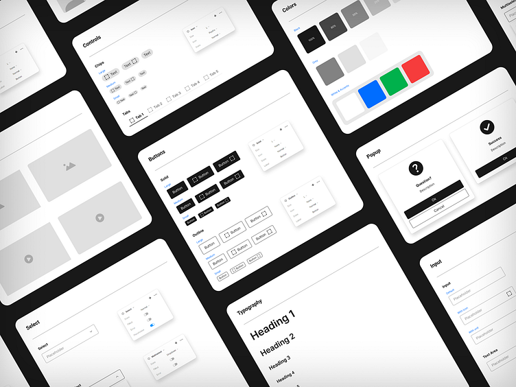 Bricks (β) — Free Ui-kit for wireframing by Ilia Andreev on Dribbble