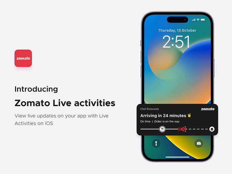 Live Activities on Zomato App by Shoaib Prasad for Zomato on Dribbble