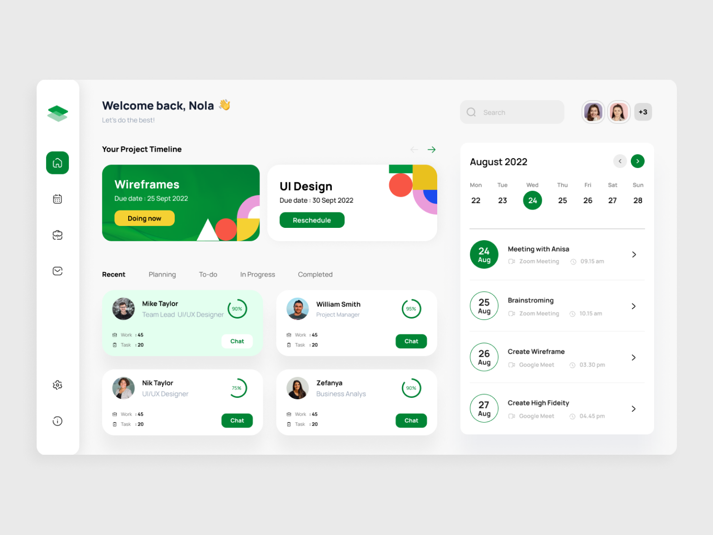Dashboard Management Web Design by Nola_Tjan 🔍 for Duxica on Dribbble