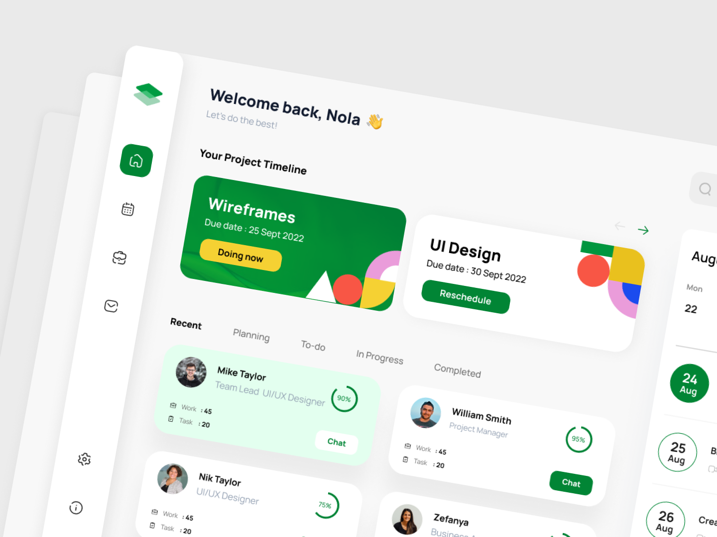 Dashboard Management Web Design by Nola_Tjan 🔍 for Duxica on Dribbble