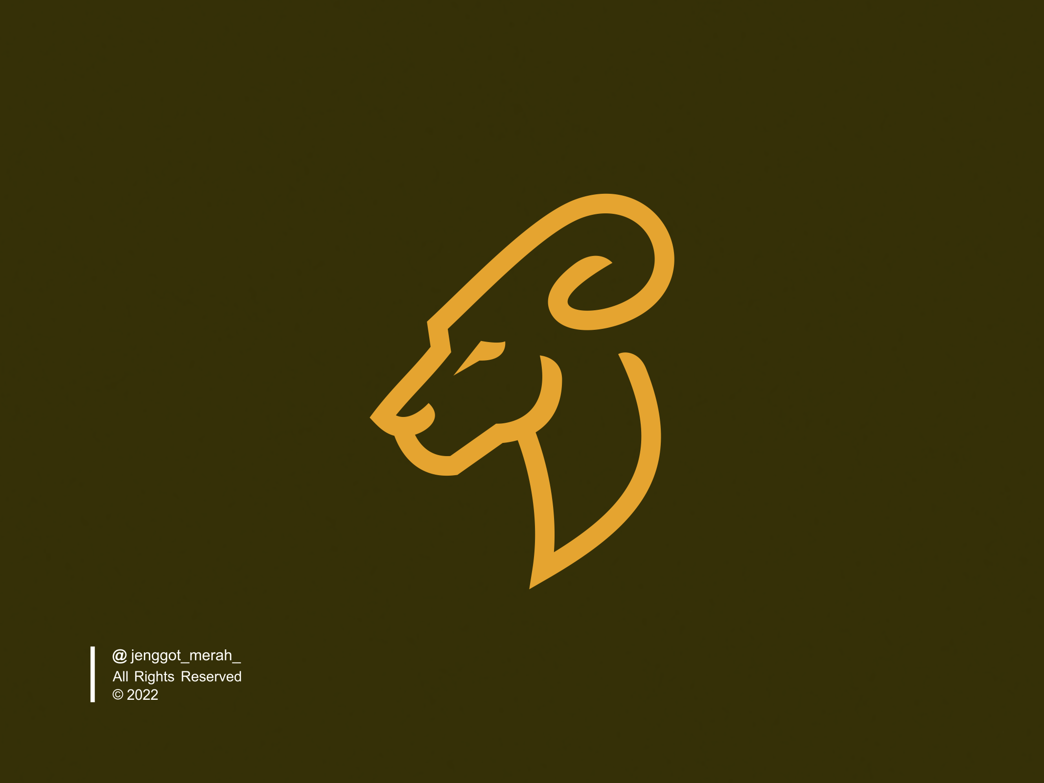 Goat Lineart Logo Design by Jenggot Merah on Dribbble